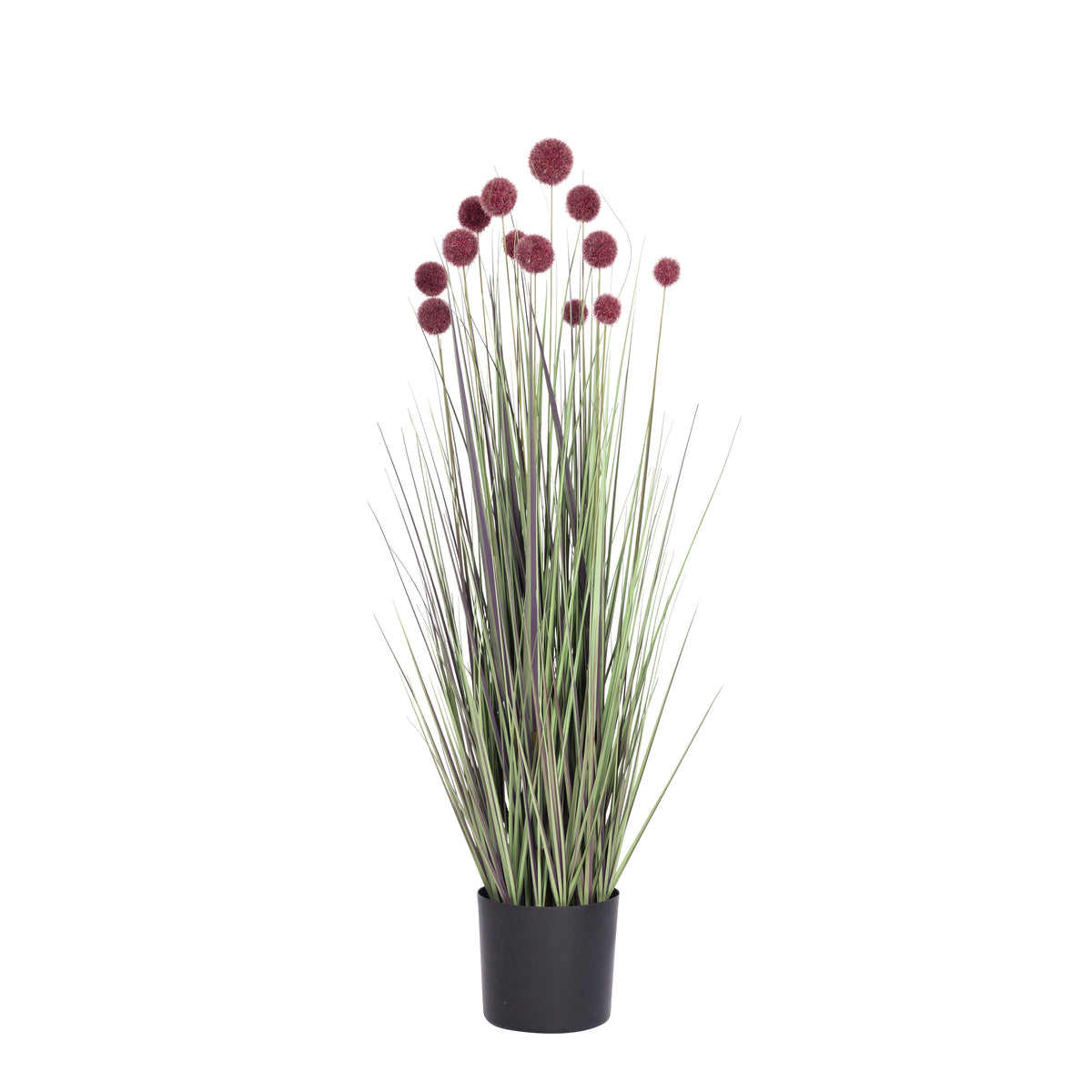 48" Artificial Faux Red PomPom Grass | Home Decor By Vintage Home